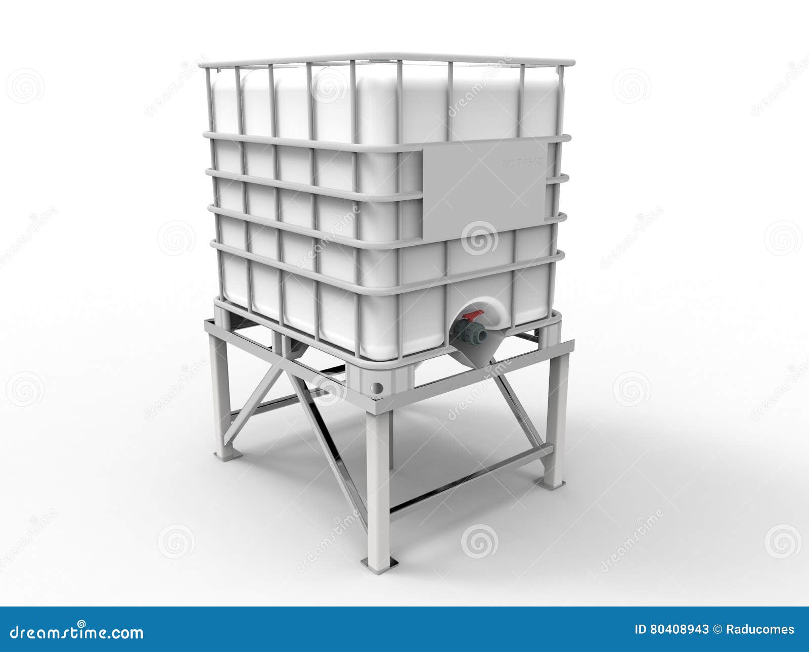 Large Plastic Water Tank Illustration Stock Illustration - Illustration ...