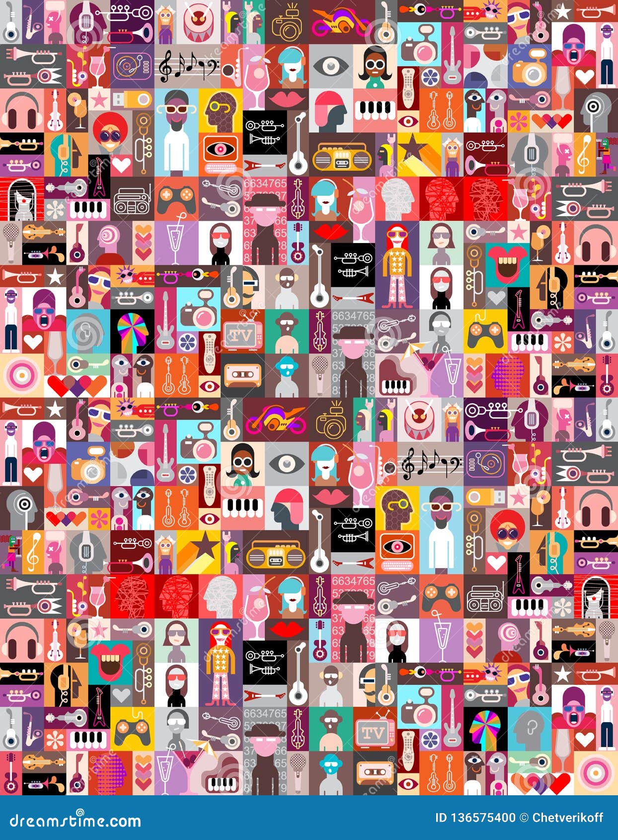 Random Collage Drawing