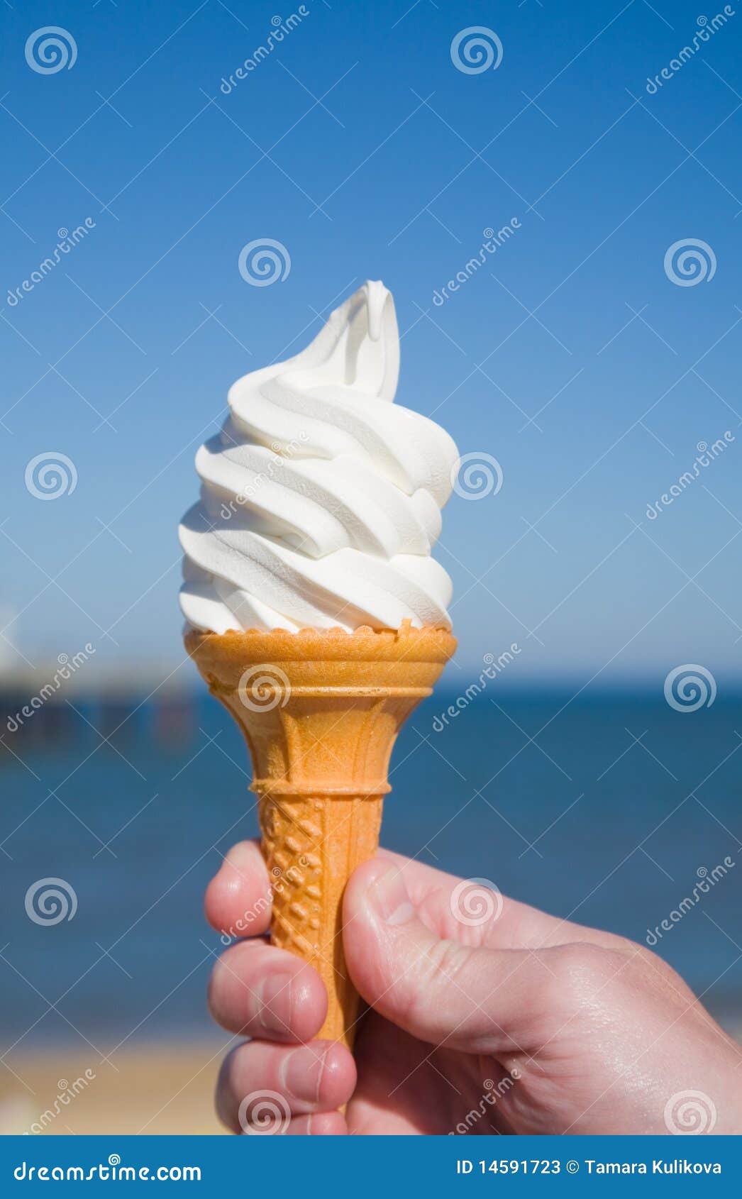 Large Portion of Soft Ice-cream Stock Image - Image of simple ...