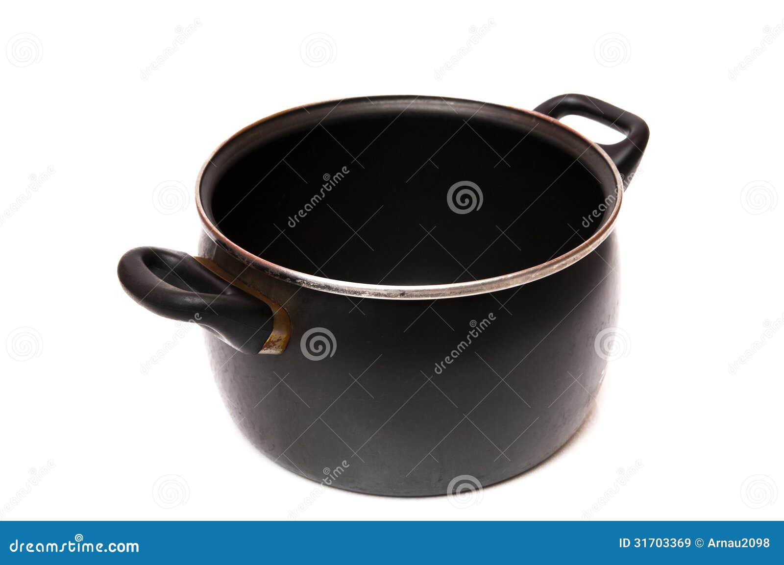 Large pot cooking stock image. Image of isolated, silver - 31703369