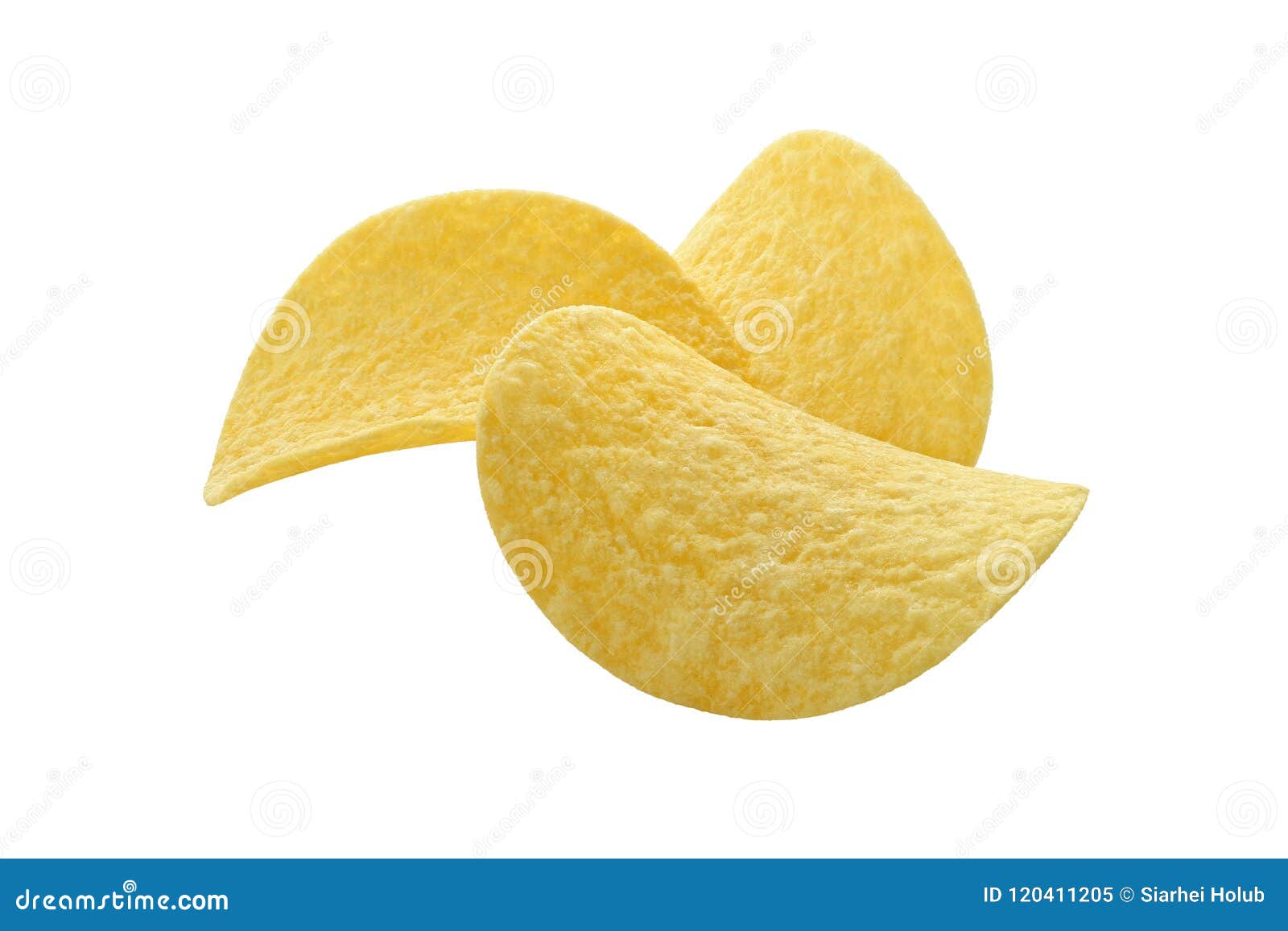 Large Potato Chips on White Background Isolated Stock Image - Image of ...