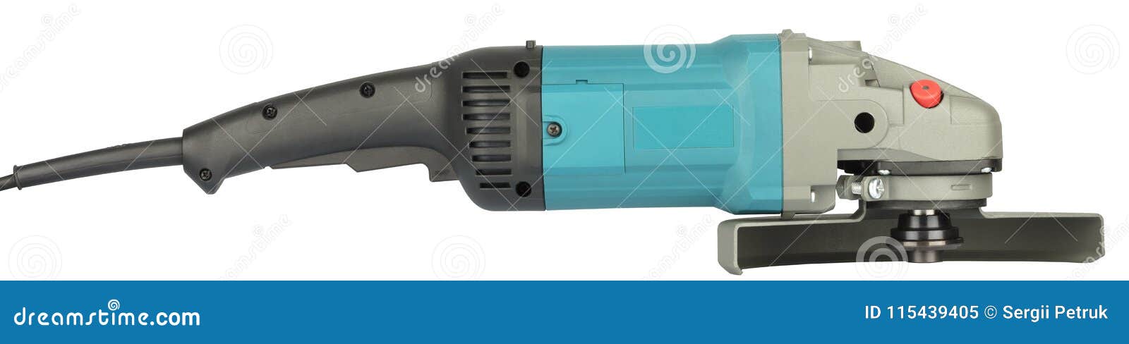 Large Angle Grinder Isolated on White Background Stock Image - Image of ...