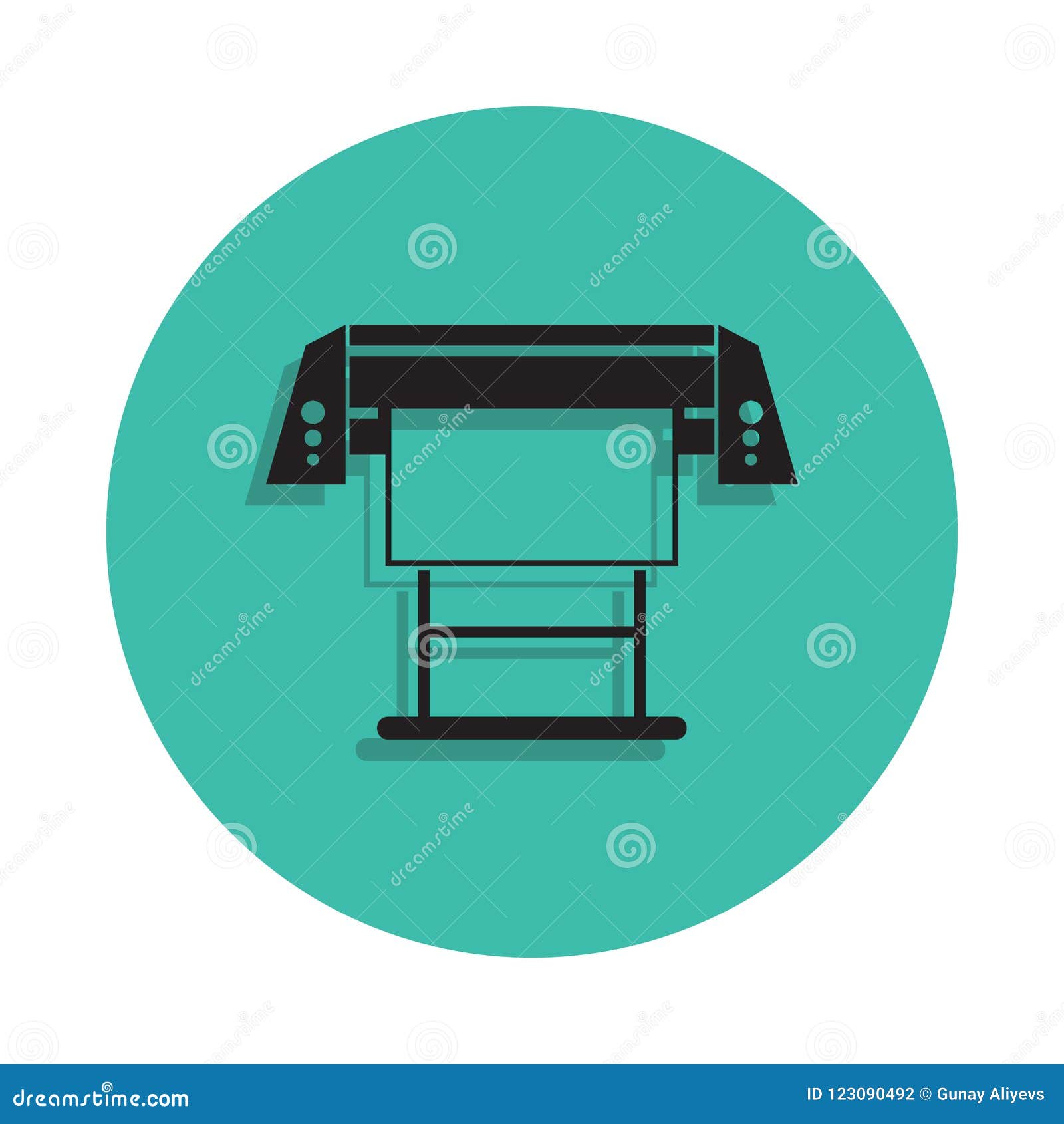 Large Printer Icon. Element of Printing House for Mobile Concept and ...