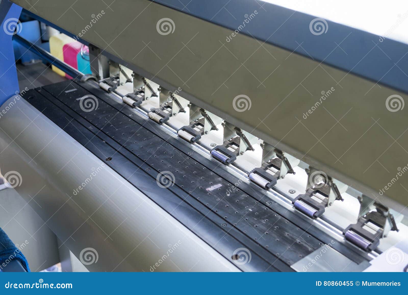 Large Printer Inkjet Row Lock Stock Image - Image of color, light: 80860455