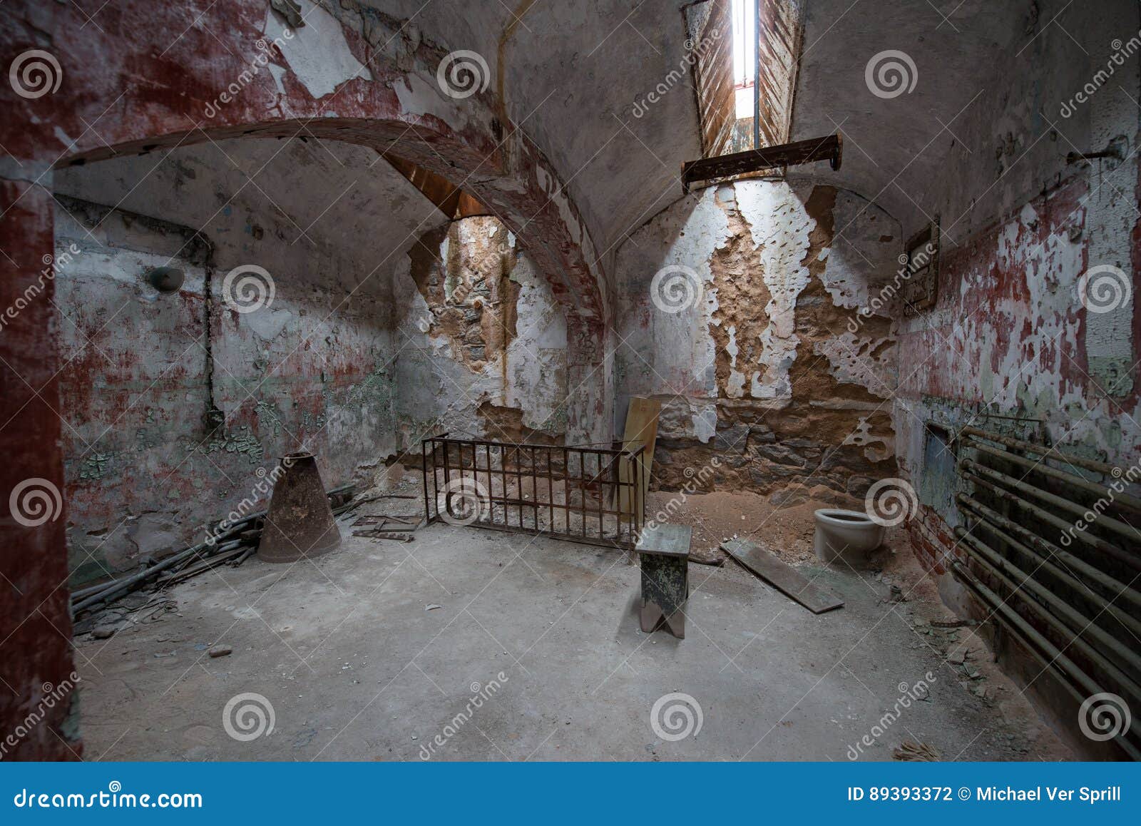 Large Prison Cell in Easter State Penitentiary Stock Photo - Image of ...