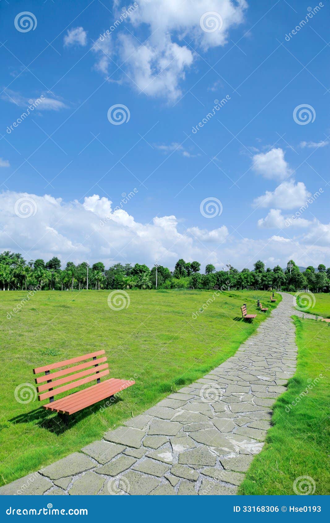 Garden Path, Public Green Space Stock Photo - Image of garden ...