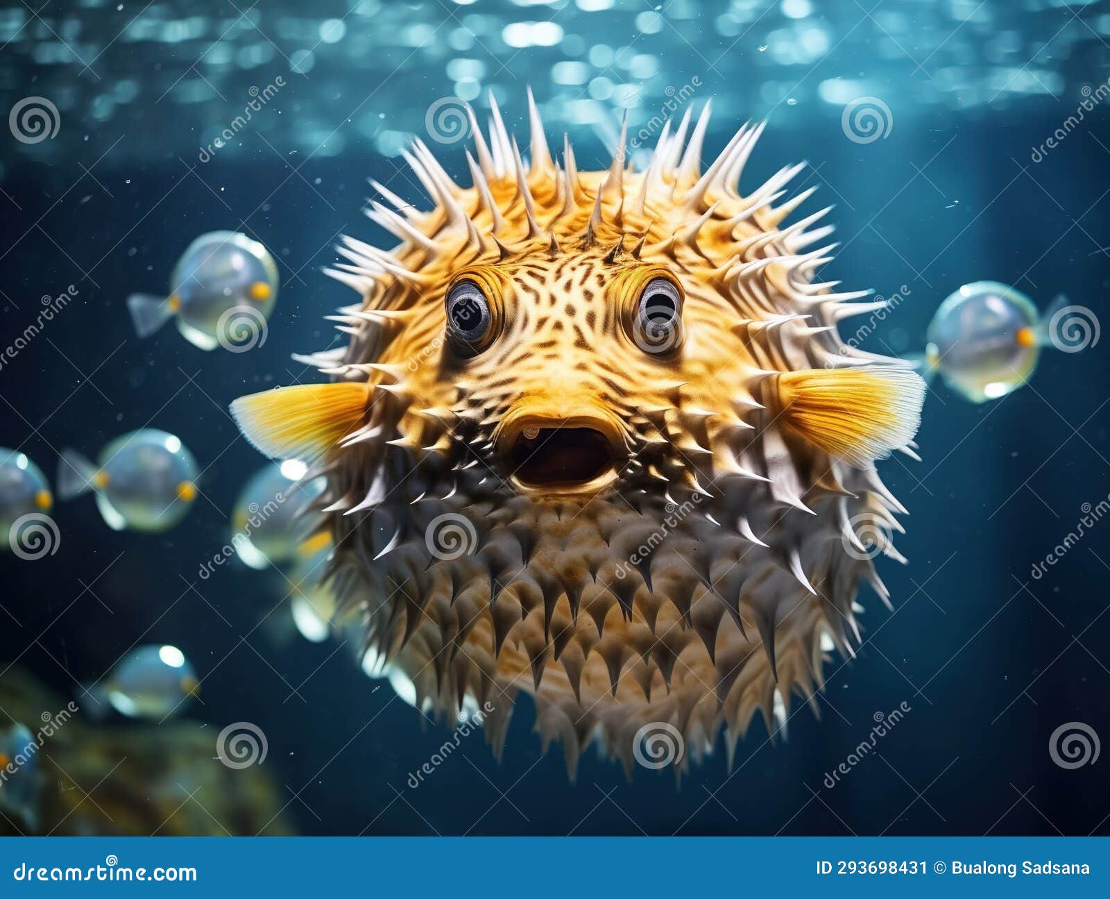 Ai Generated Illustration Wildlife Concept of Large Puffer Fish Stock ...