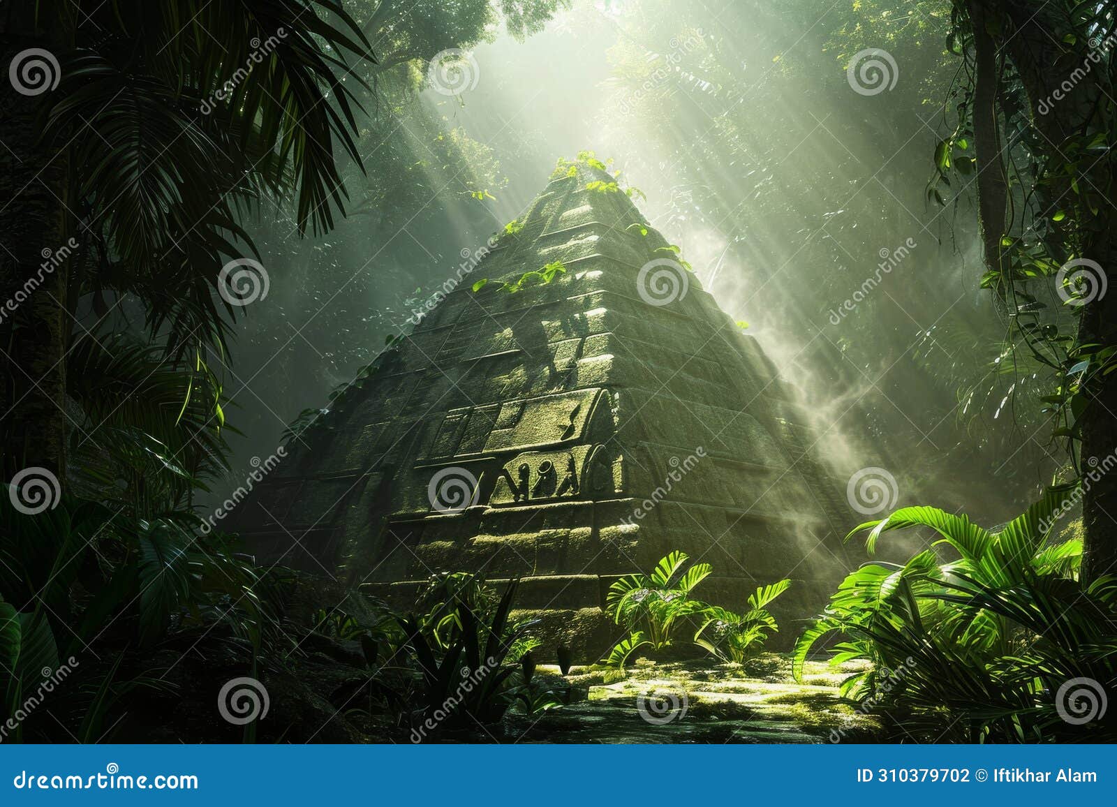 A Large Pyramid in the Middle of a Jungle, Mysterious Ancient Pyramid ...