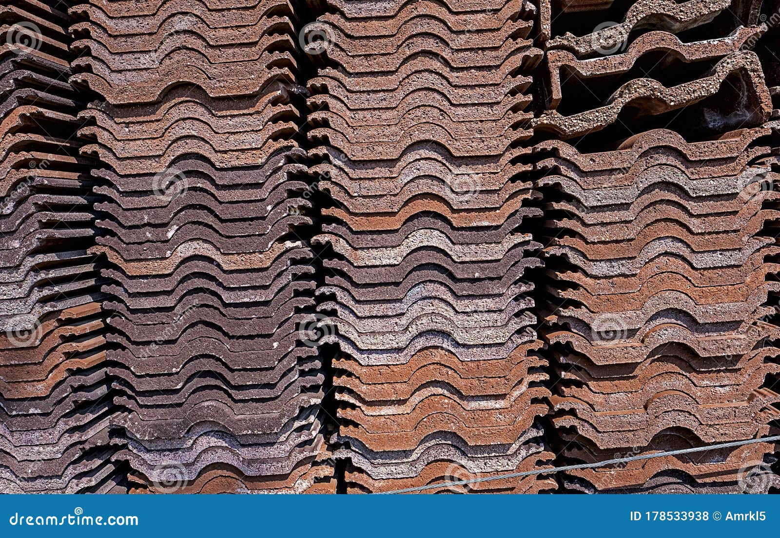 .large Quantity Of Stacked Roof Tiles Stock Photography | CartoonDealer ...