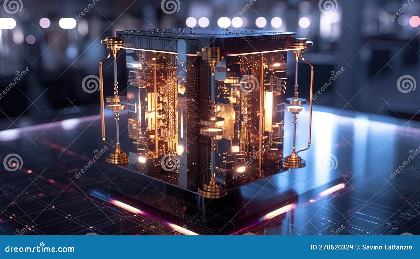 Large Quantum Computer in the Future, Many Details, Sophisticated ...