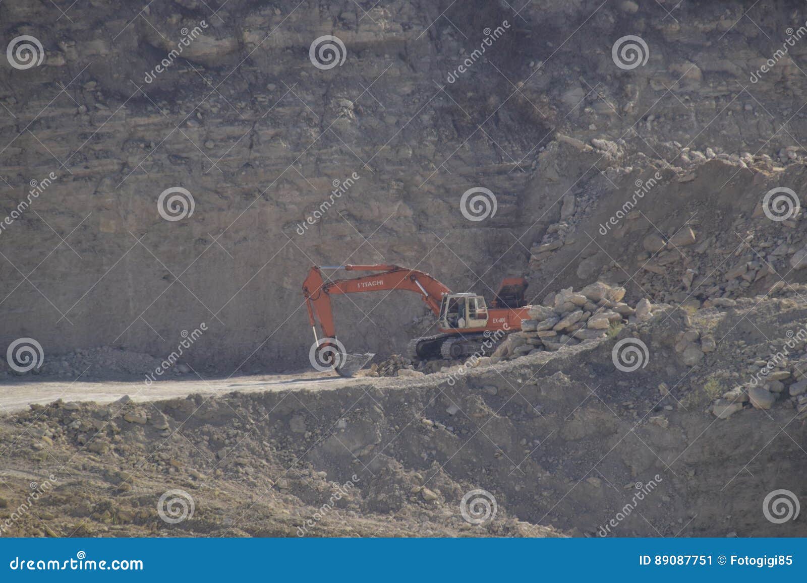 Large Quarry for Gravel Mining, Sand and Clay. Mining Machines and ...
