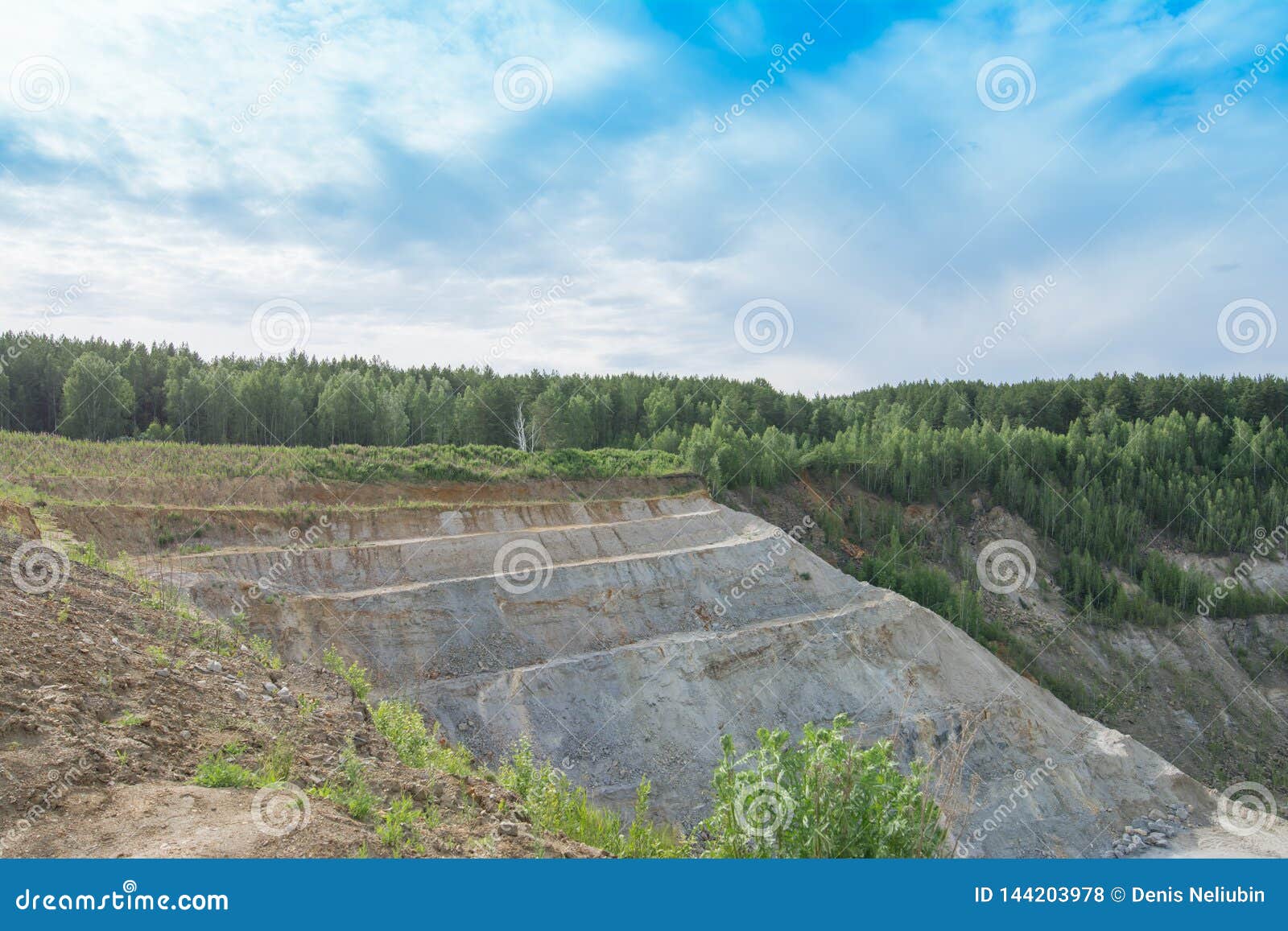 Large quarry sand stock photo. Image of building, field - 144203978