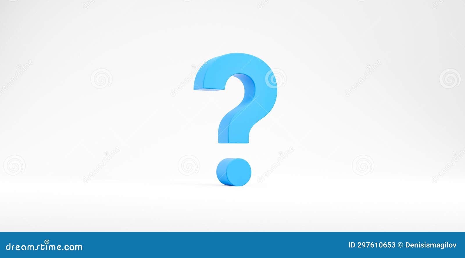Large Question Mark on Empty White Background Stock Illustration ...