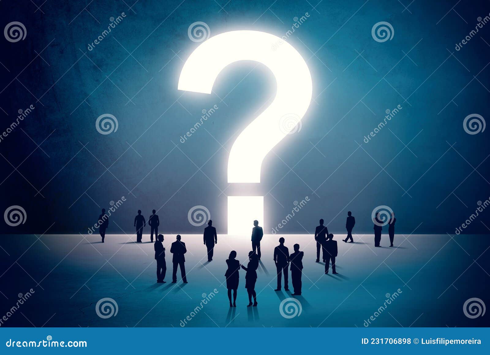 Doubts And Question Marks With Child Thinking At School Royalty-Free ...