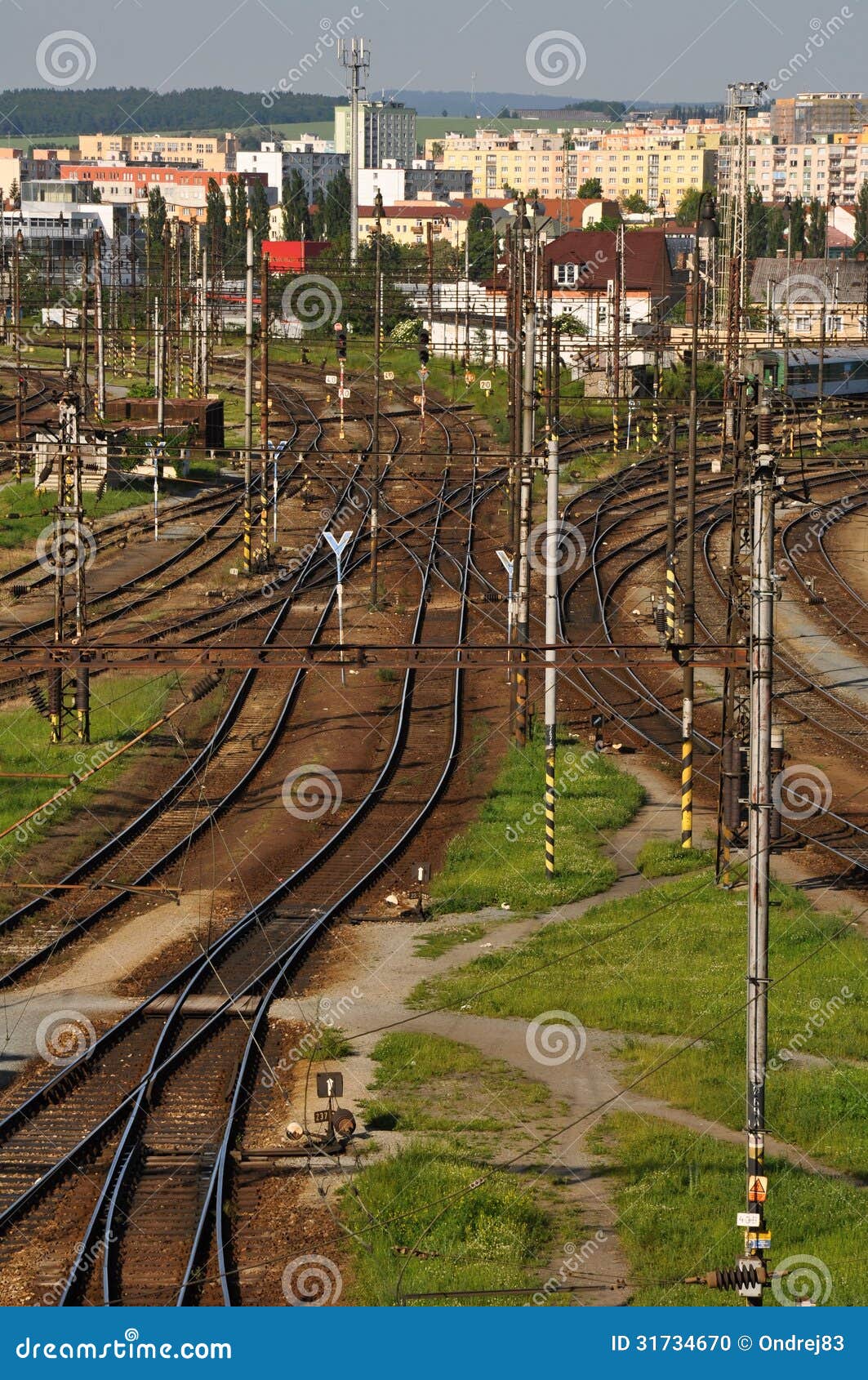 Large railway station stock photo. Image of city, rail - 31734670