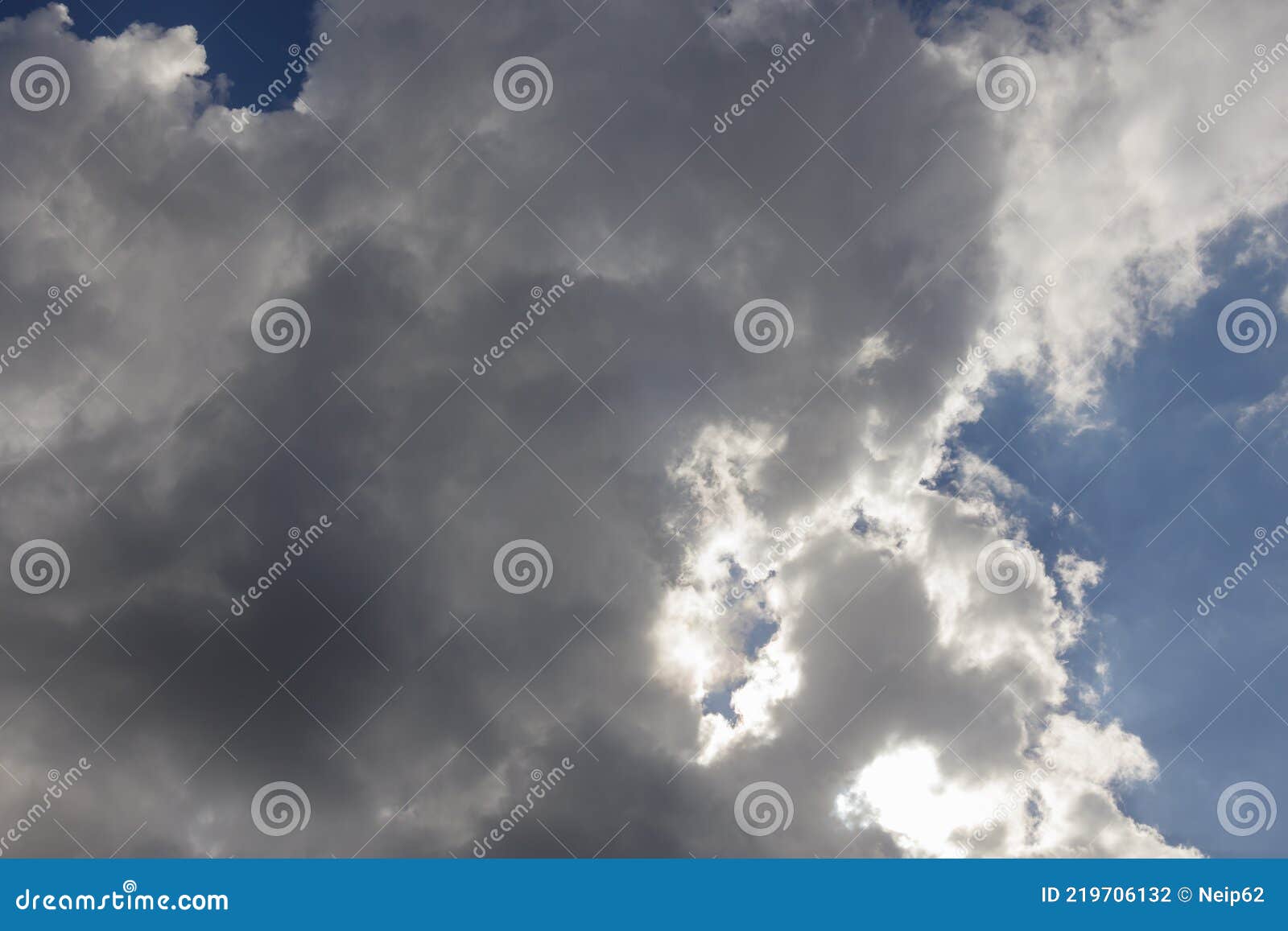 Large Rain Clouds in the Sky Obscure the Sun Stock Photo - Image of ...