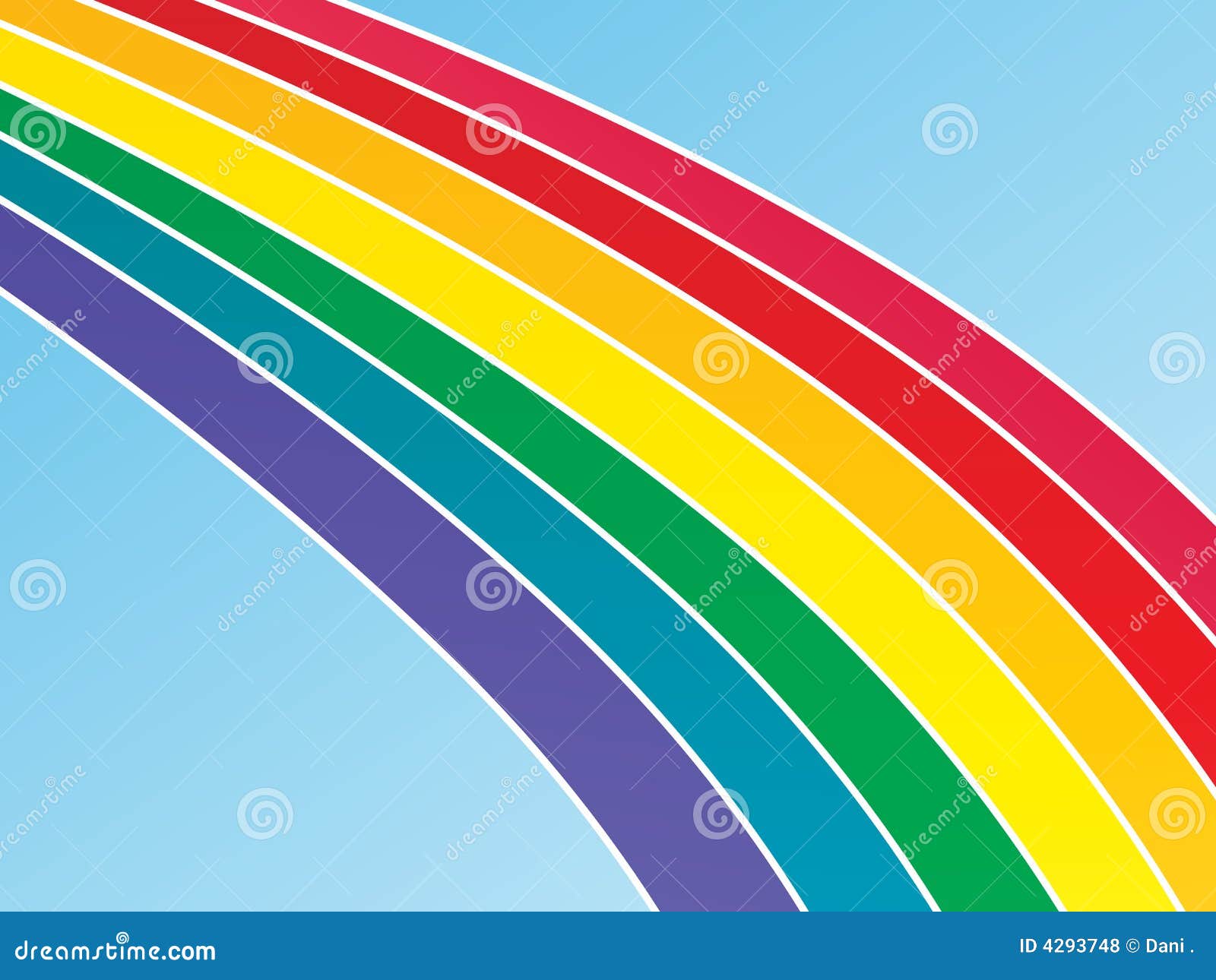 Large Rainbow Background Picture. Image: 4293748