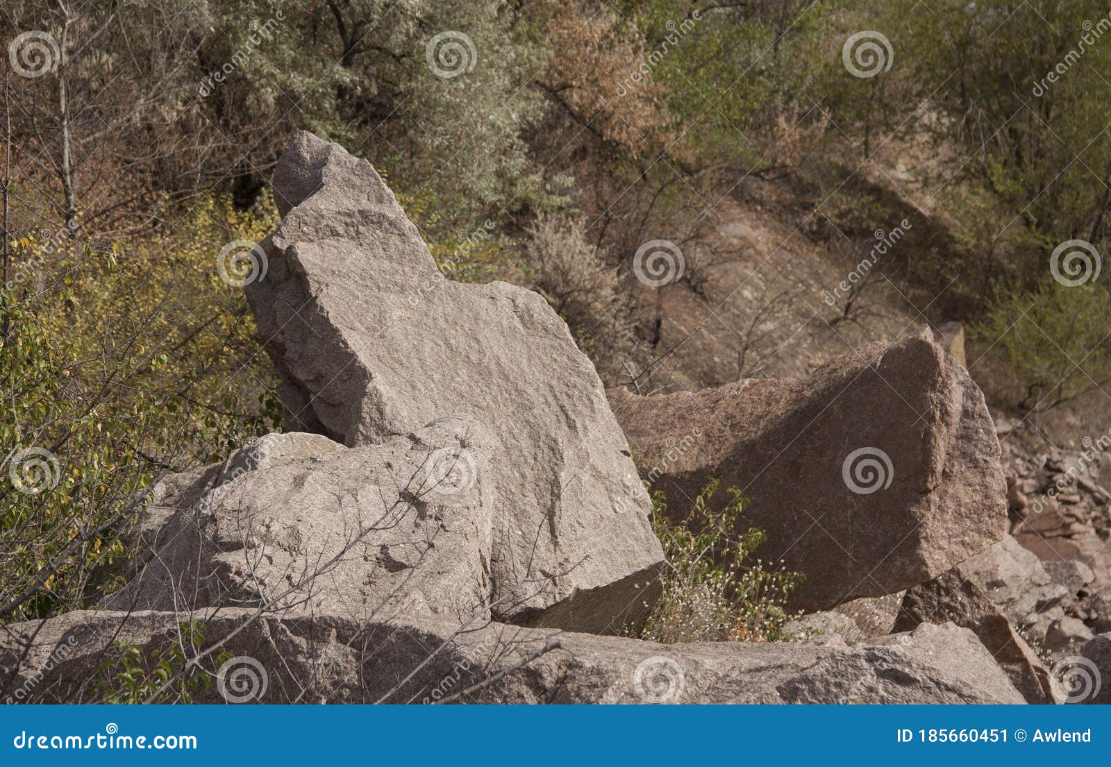 Large Raw Pieces of Stone. Pile of Rocks Stock Image - Image of geology ...