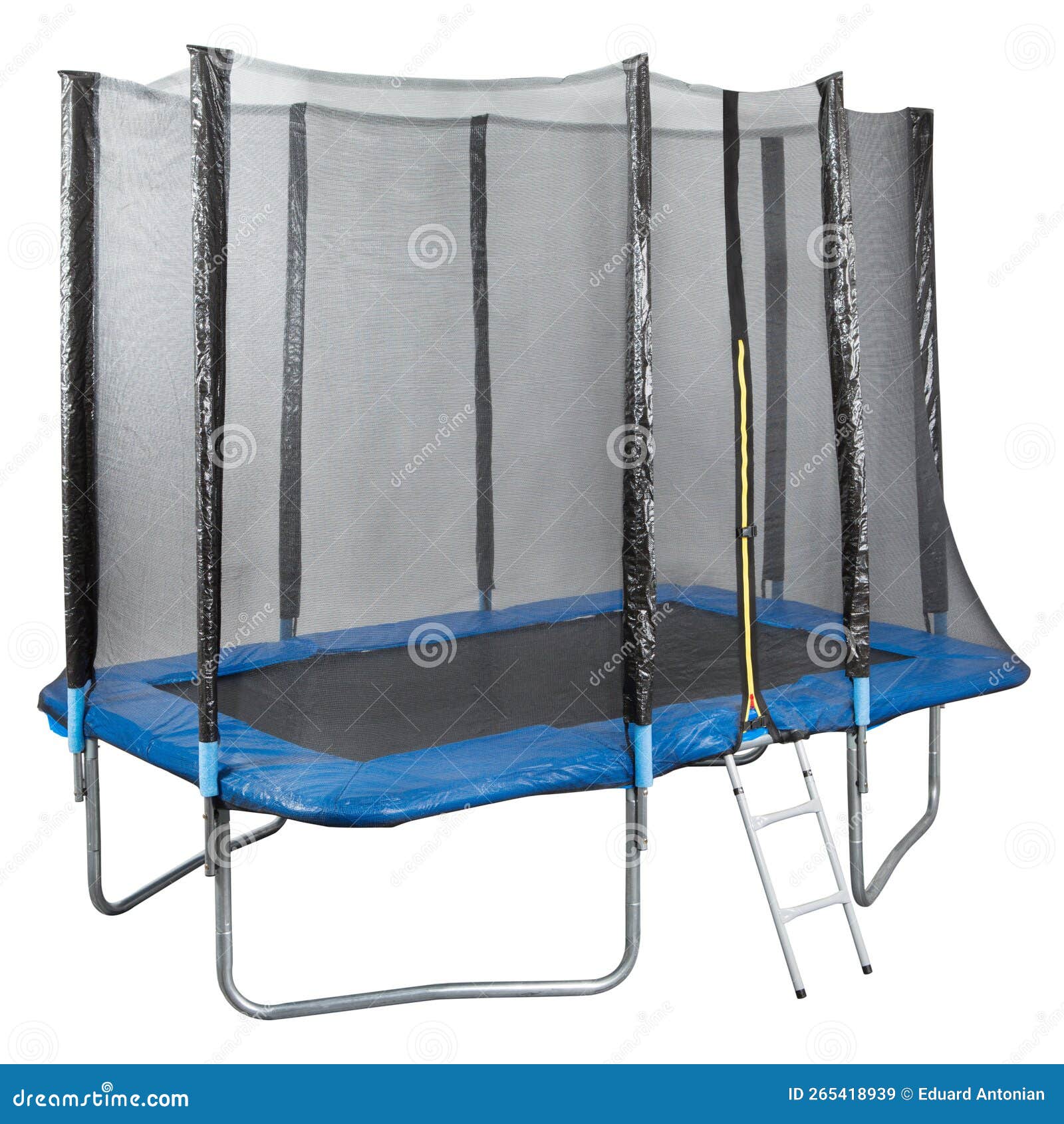 Large Rectangular Children`s Trampoline, with Mesh Sides, Outdoor ...