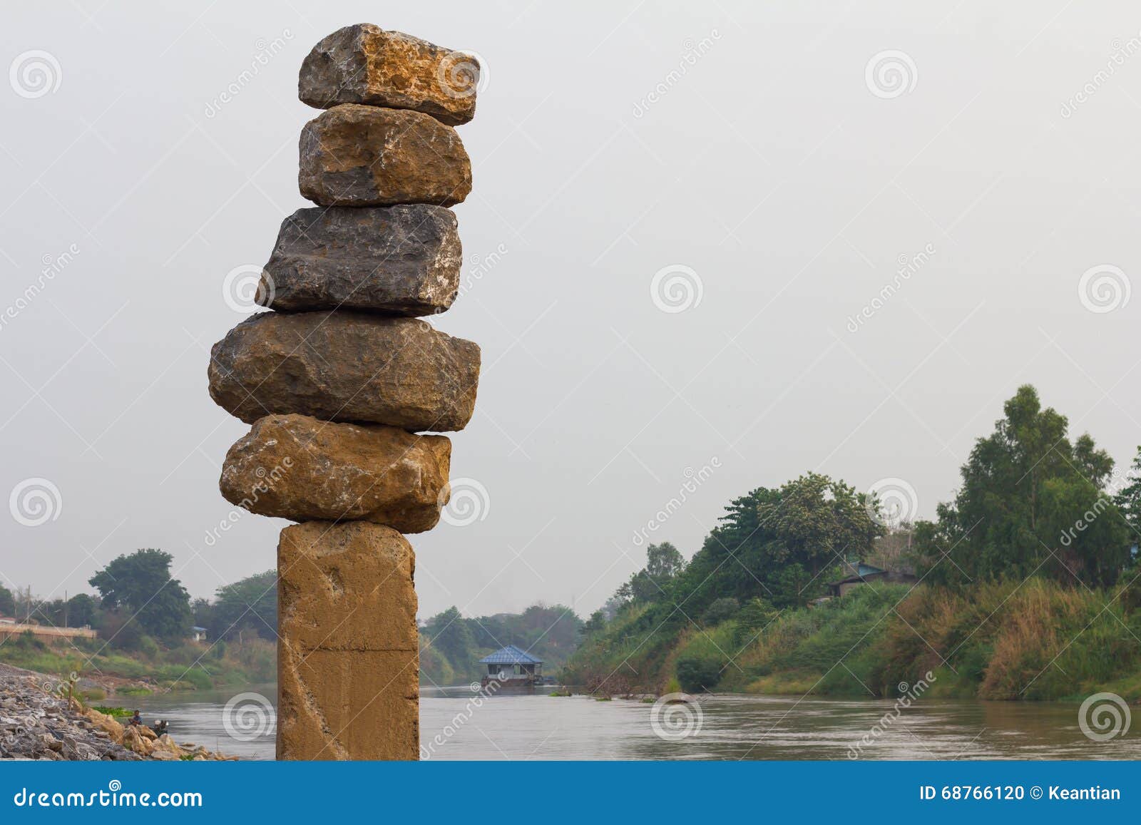 Large rectangular stones. stock photo. Image of scene - 68766120