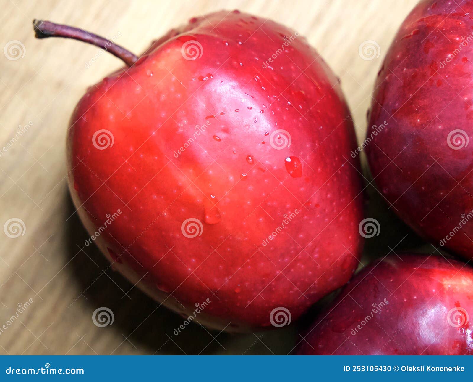 A Large Red Apple of the Red Chief Variety Stock Photo - Image of ...