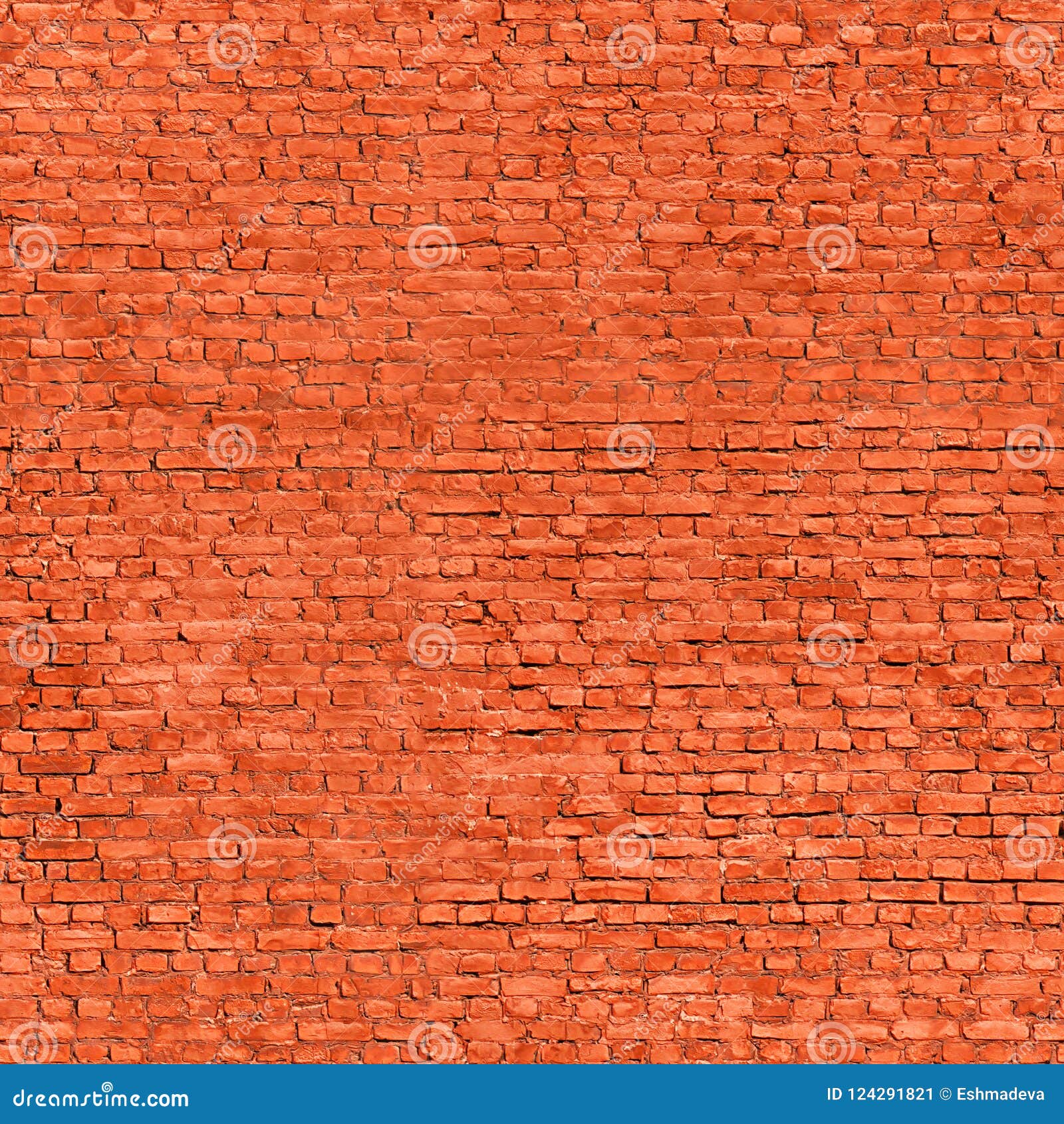 Large Red Brick Wall Seamless Texture Stock Image - Image of concrete ...