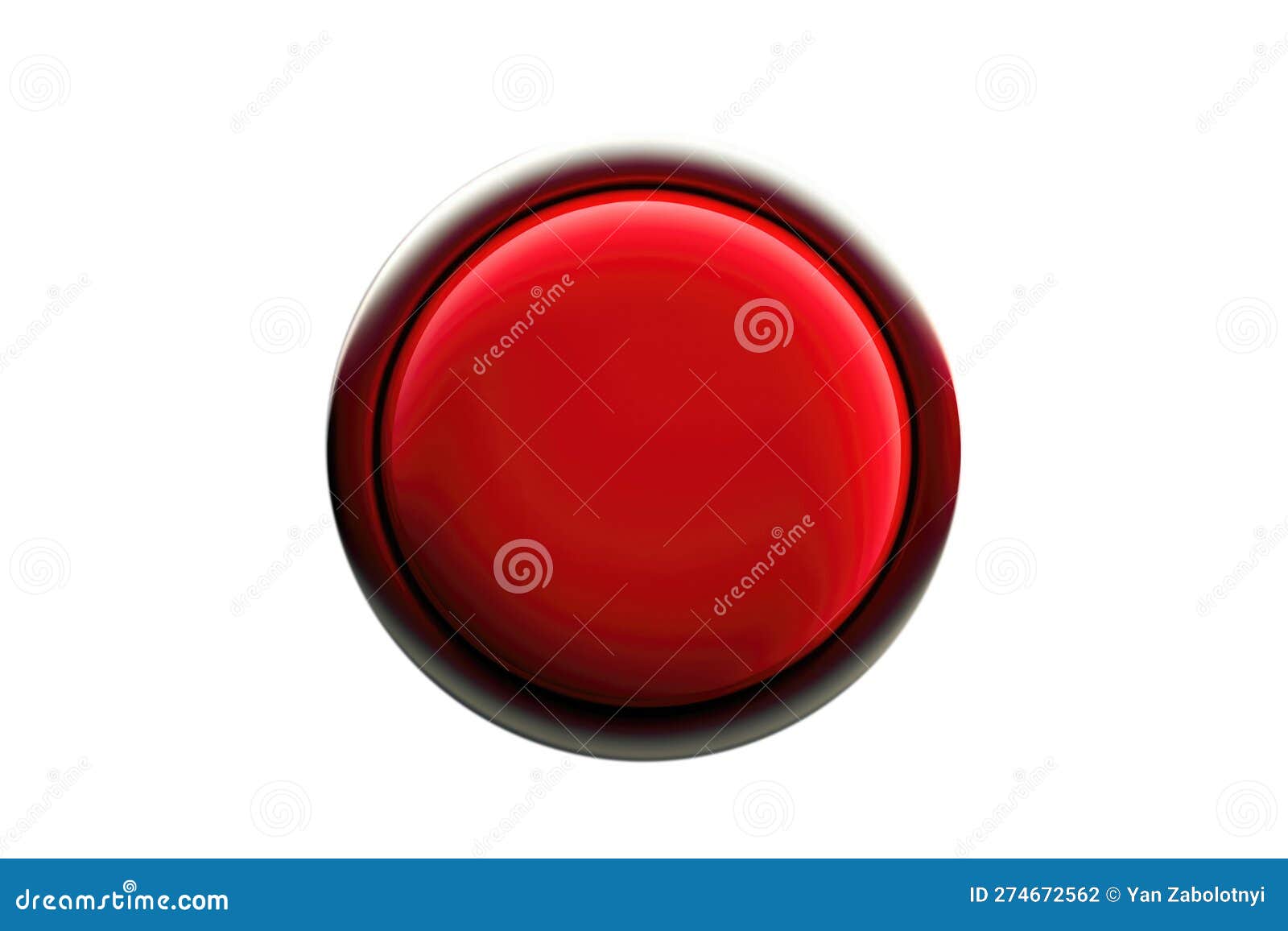 Large Red Button on Metallic Background. Generative AI Stock ...
