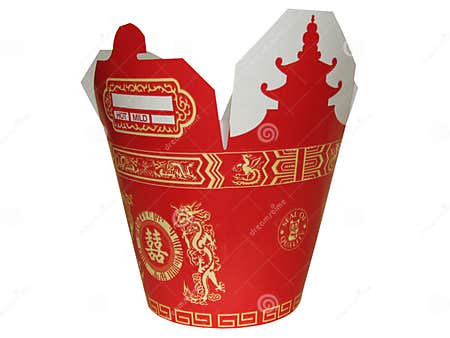 Large Red Chinese To Go Box Stock Image - Image of mild, noddle: 330877