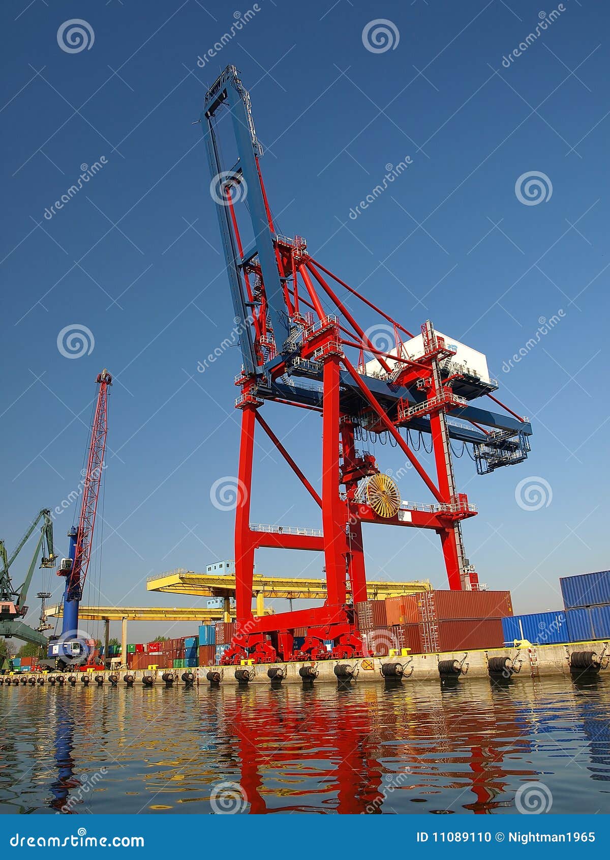 Container Crane Royalty-Free Stock Image | CartoonDealer.com #80402704