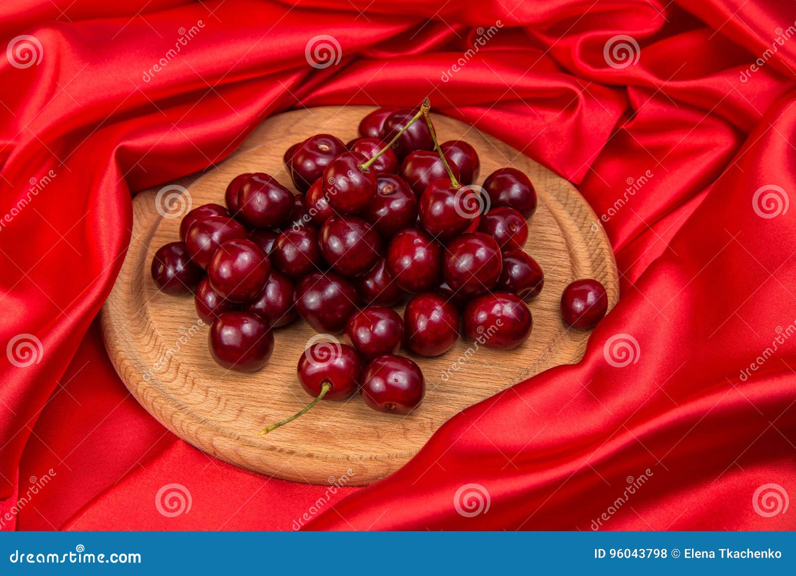Large red dark cherries stock photo. Image of drapery - 96043798