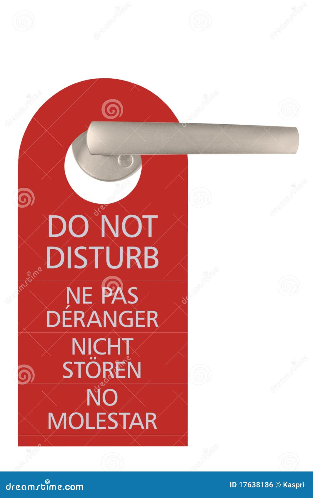 Large Red Isolated Do Not Disturb Tag Stock Photo - Image of disturb ...