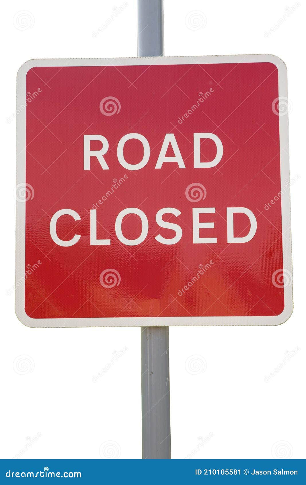 Large red road sign stock image. Image of notice, background - 210105581