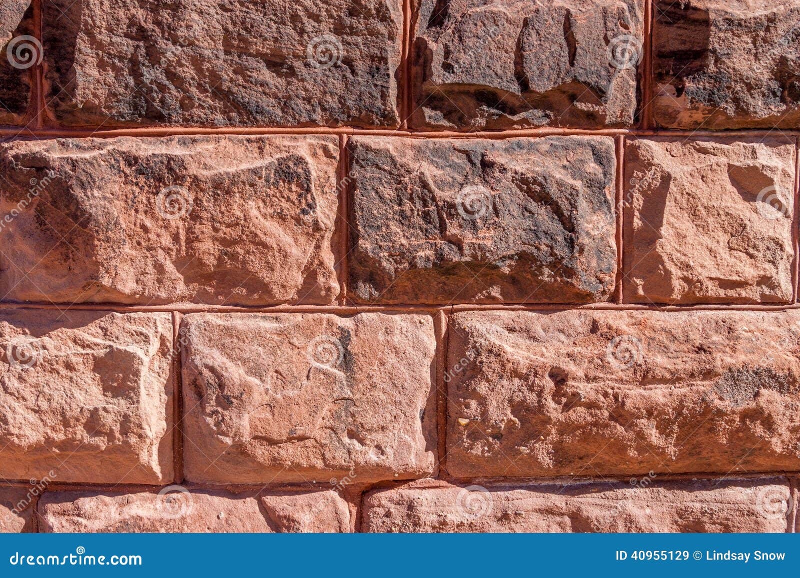Large Red Stone Blocks stock image. Image of concrete - 40955129