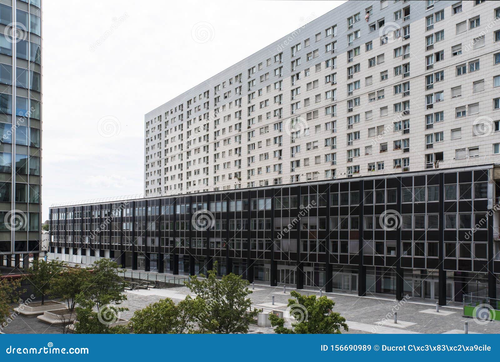 Large residential building stock image. Image of geometric - 156690989