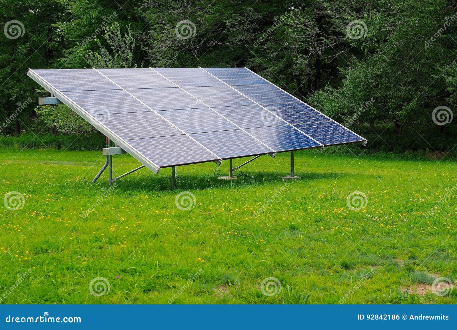 Large Residential Solar Panel Stock Photo - Image of energy ...