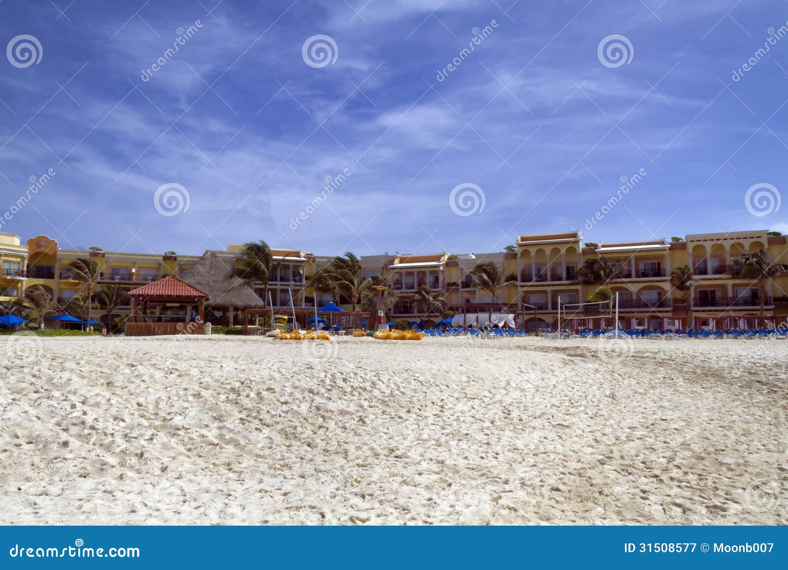 Large Resort on the Beach stock image. Image of luxury - 31508577