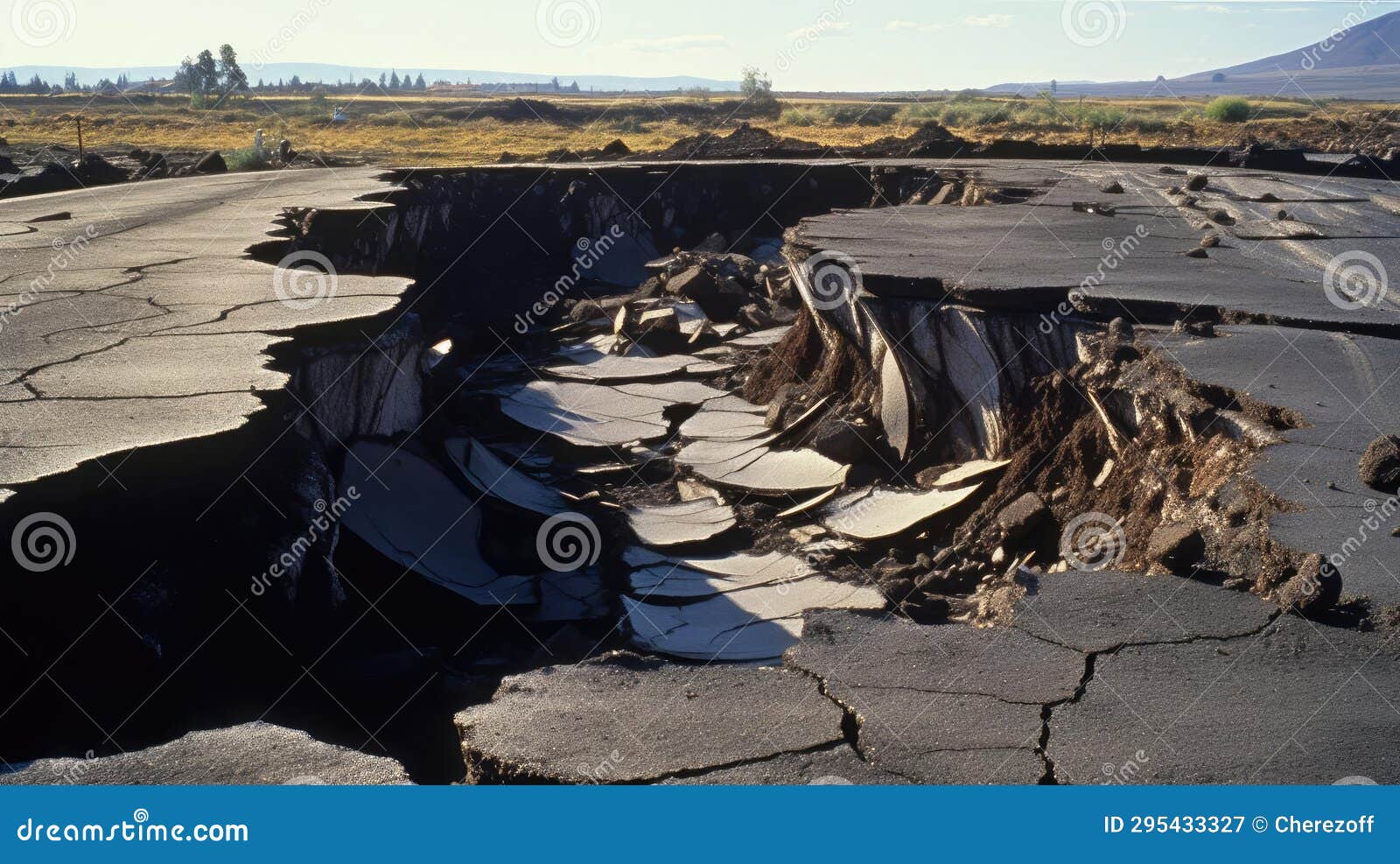 A Large Rift on the Surface of the Earth Stock Image - Image of texture ...