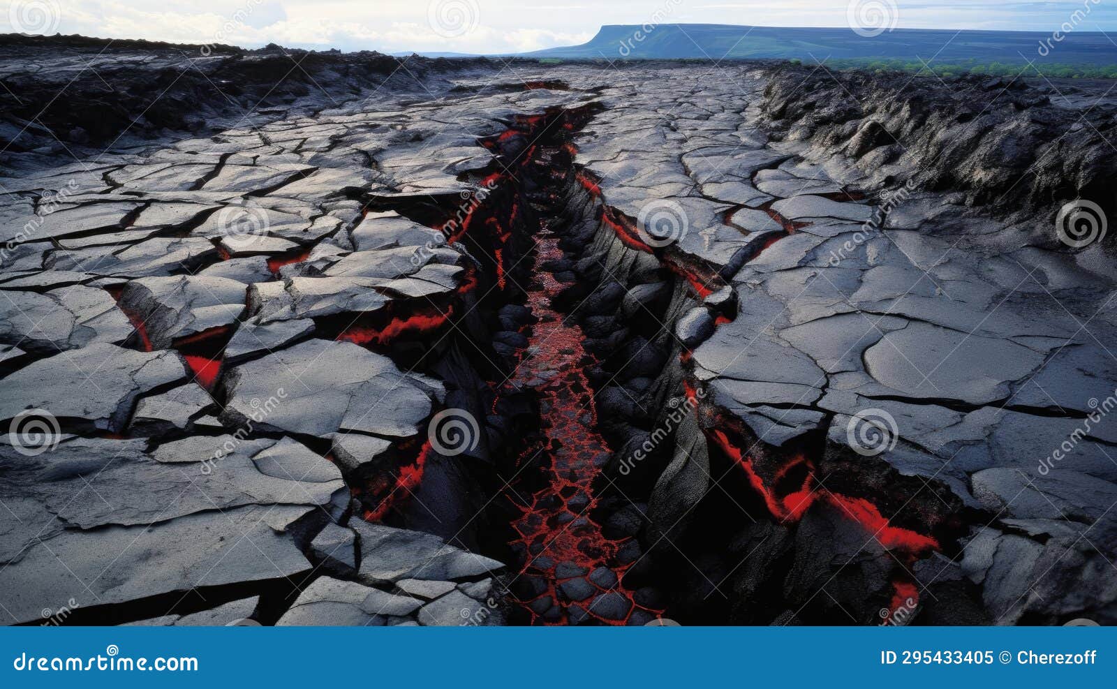 A Large Rift on the Surface of the Earth Stock Image - Image of texture ...