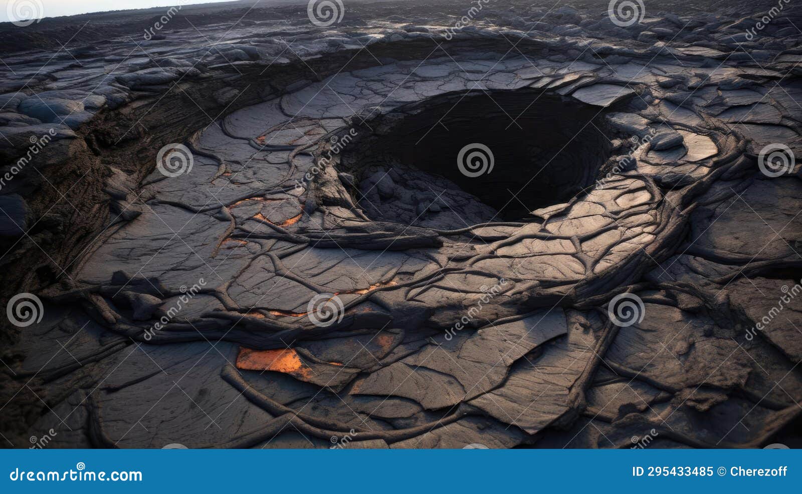 A Large Rift on the Surface of the Earth Stock Image - Image of hole ...