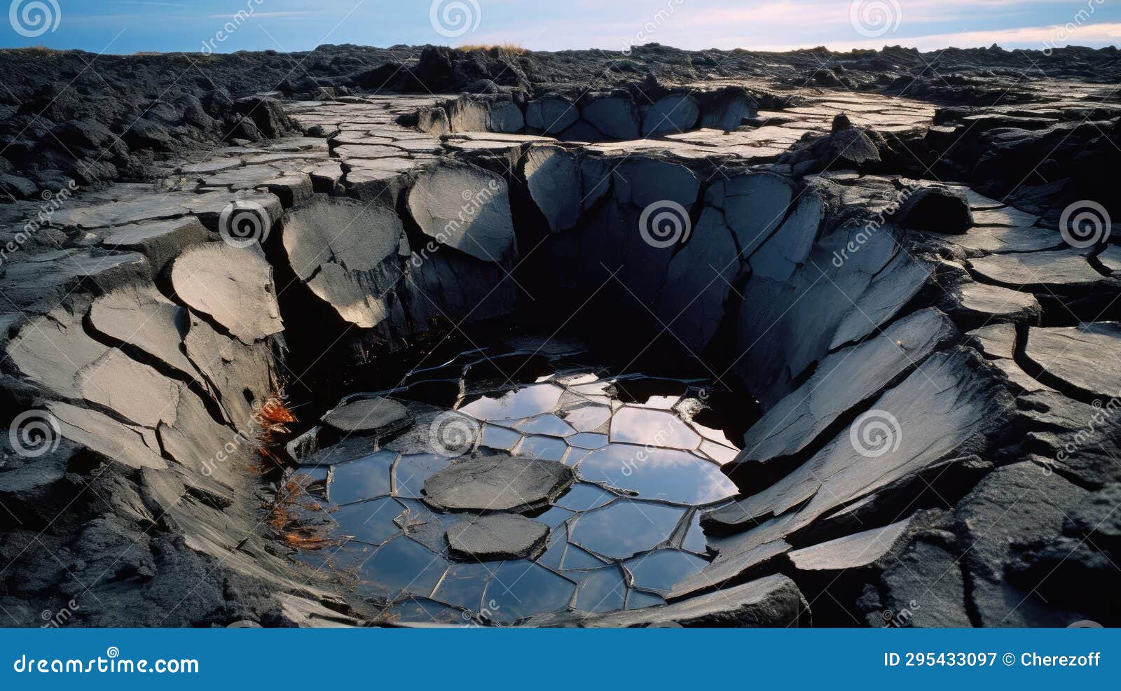 A Large Rift on the Surface of the Earth Stock Image - Image of surface ...
