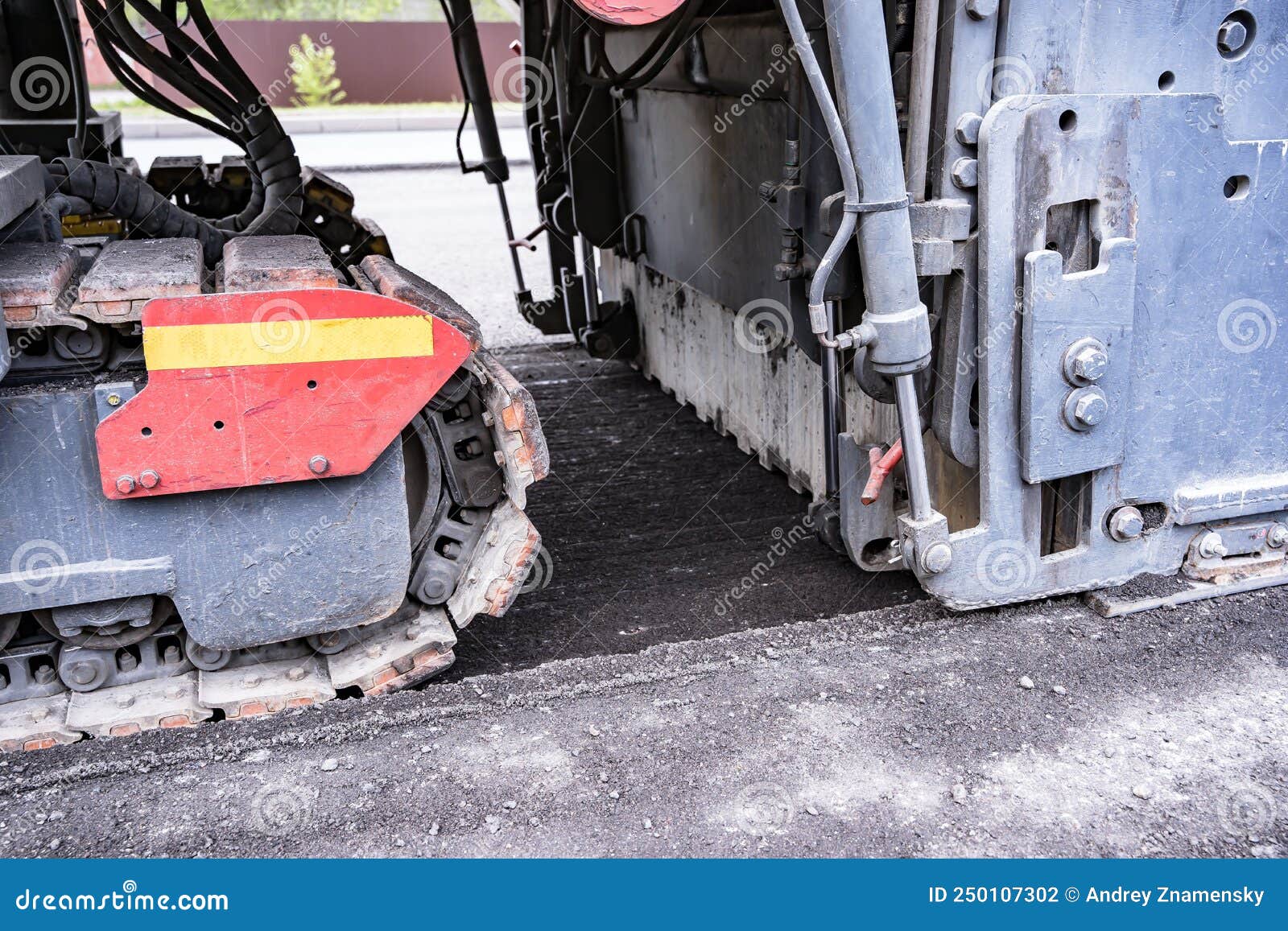 Large Road Cold Milling Machine Removes the Old Asphalt and Loading ...