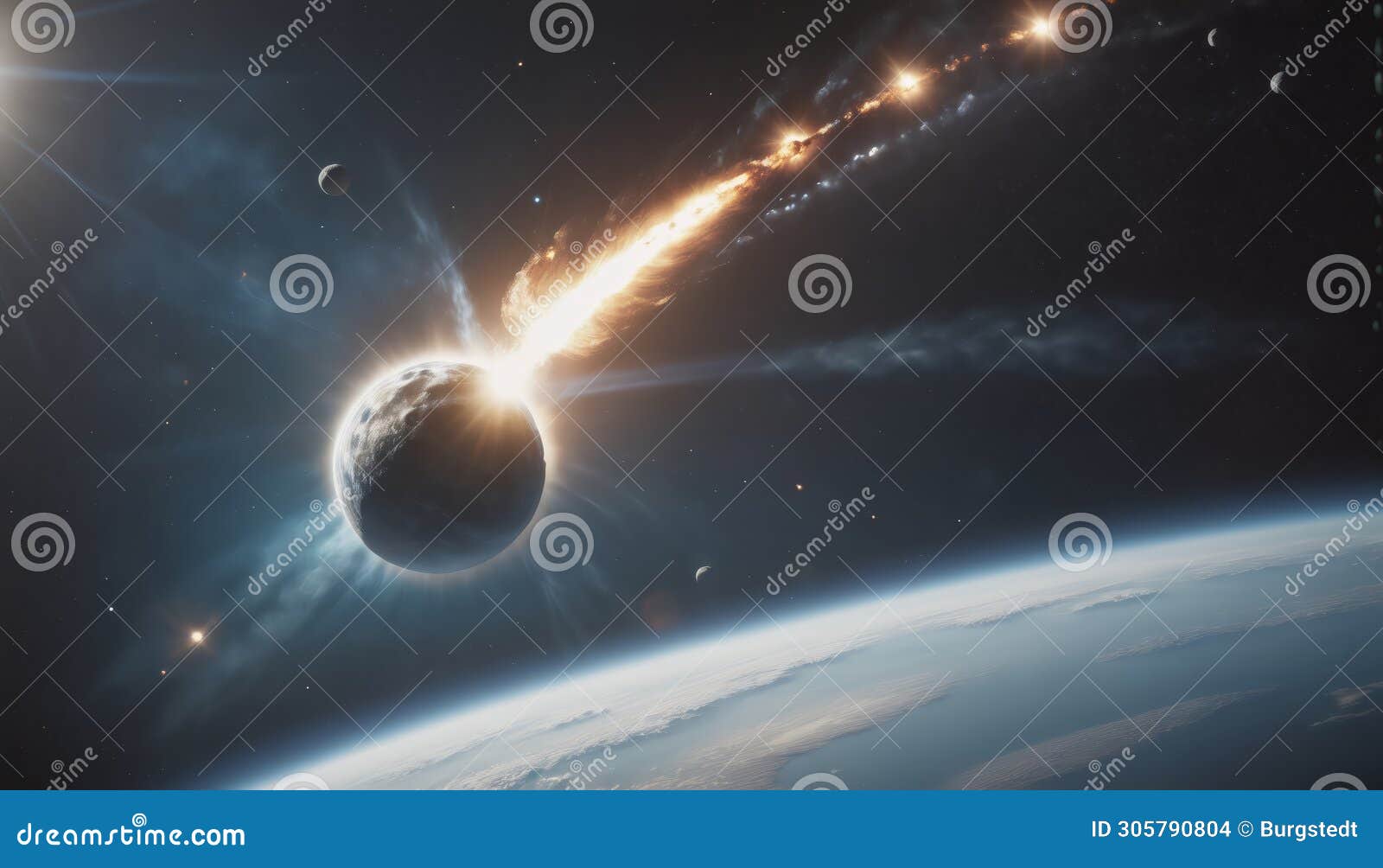 Large Rock or Asteroid Passes through the Atmosphere of Planet Earth ...