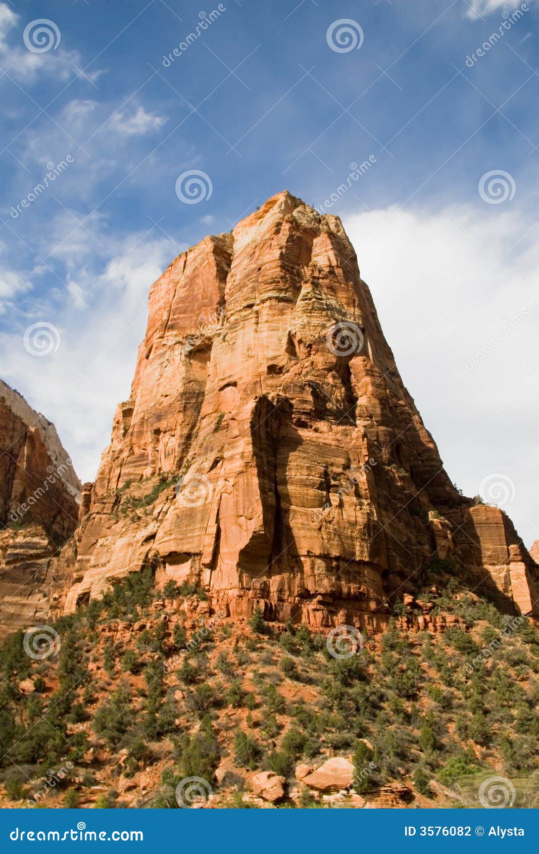 Large Rock Formation in Zion N Stock Photo - Image of national, nature ...
