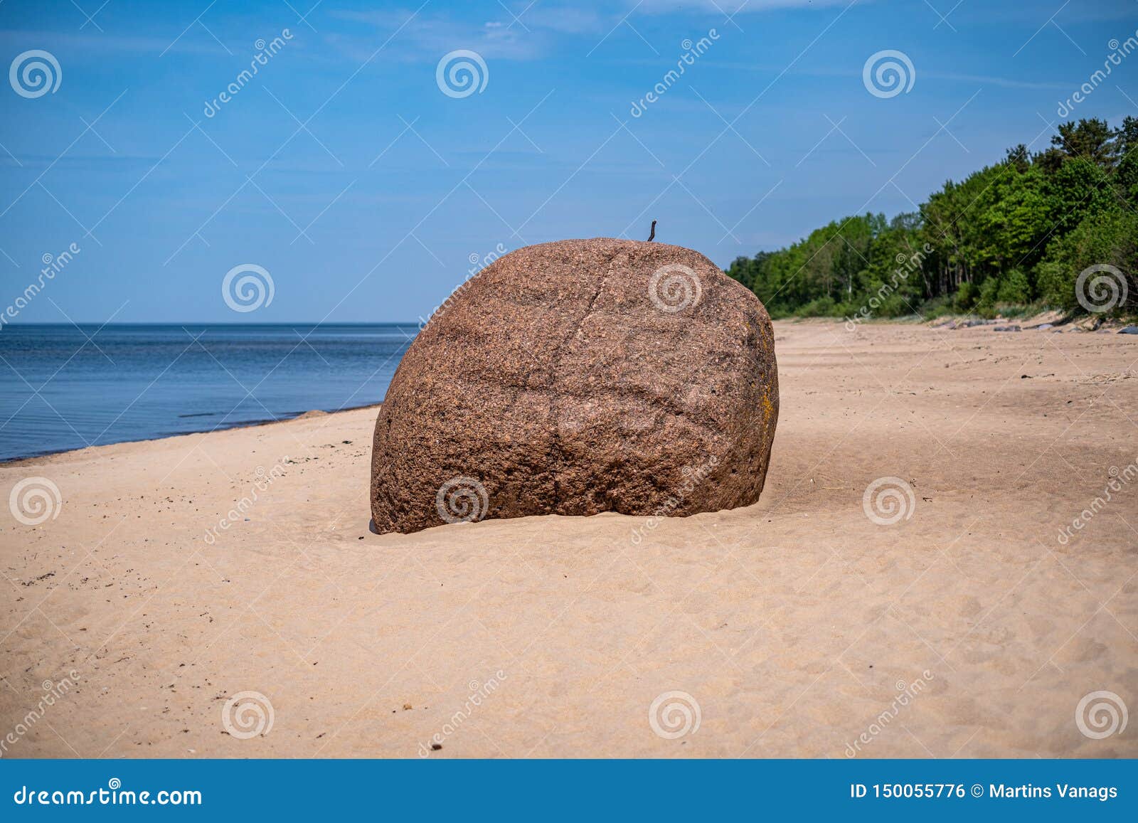 Large rock in sand stock photo. Image of nature, park - 150055776