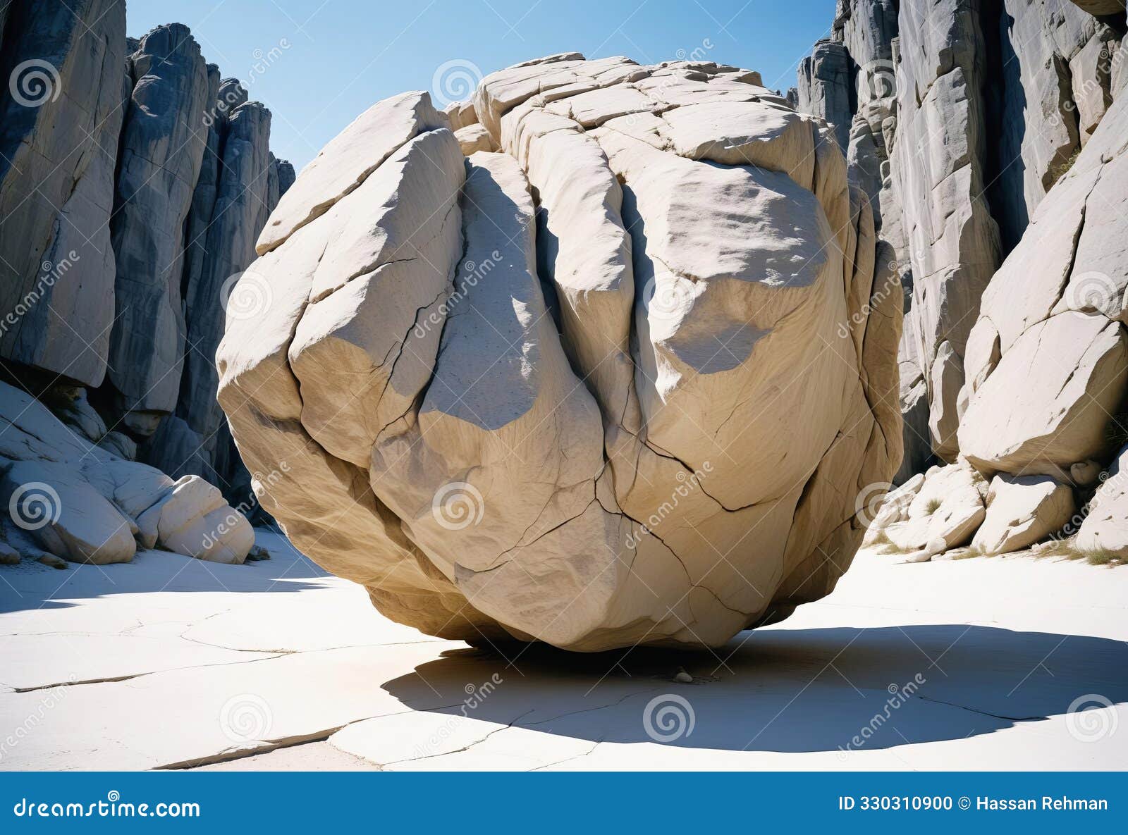 A Large Rock Stone Isolated on a White Background Stock Illustration ...