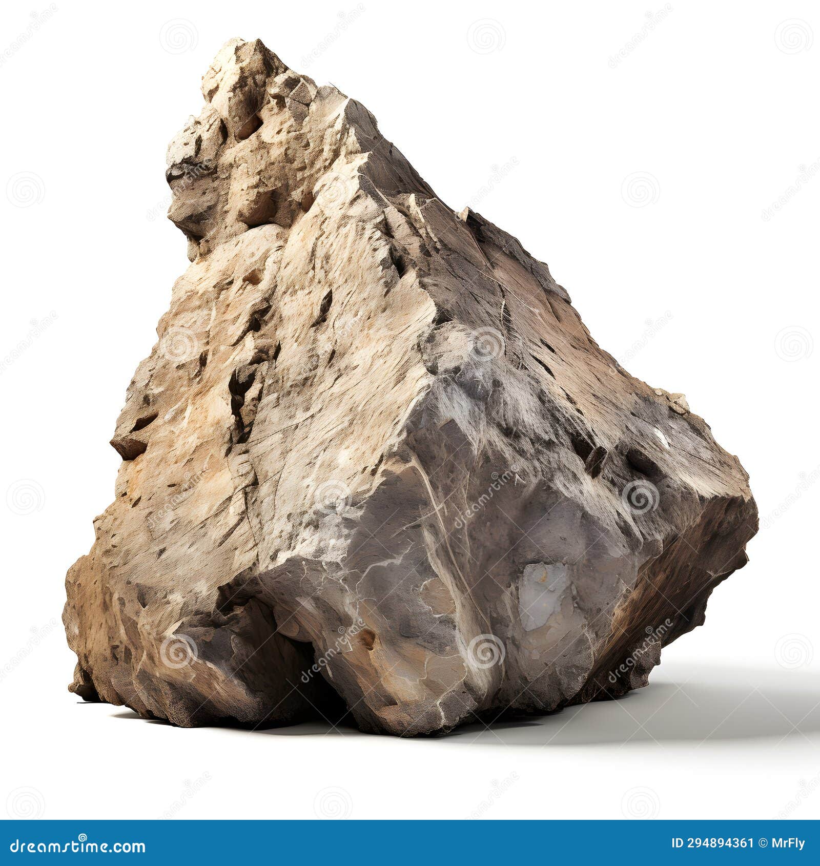 Large Rock On A Circular Platform On Peach Background Generative AI ...