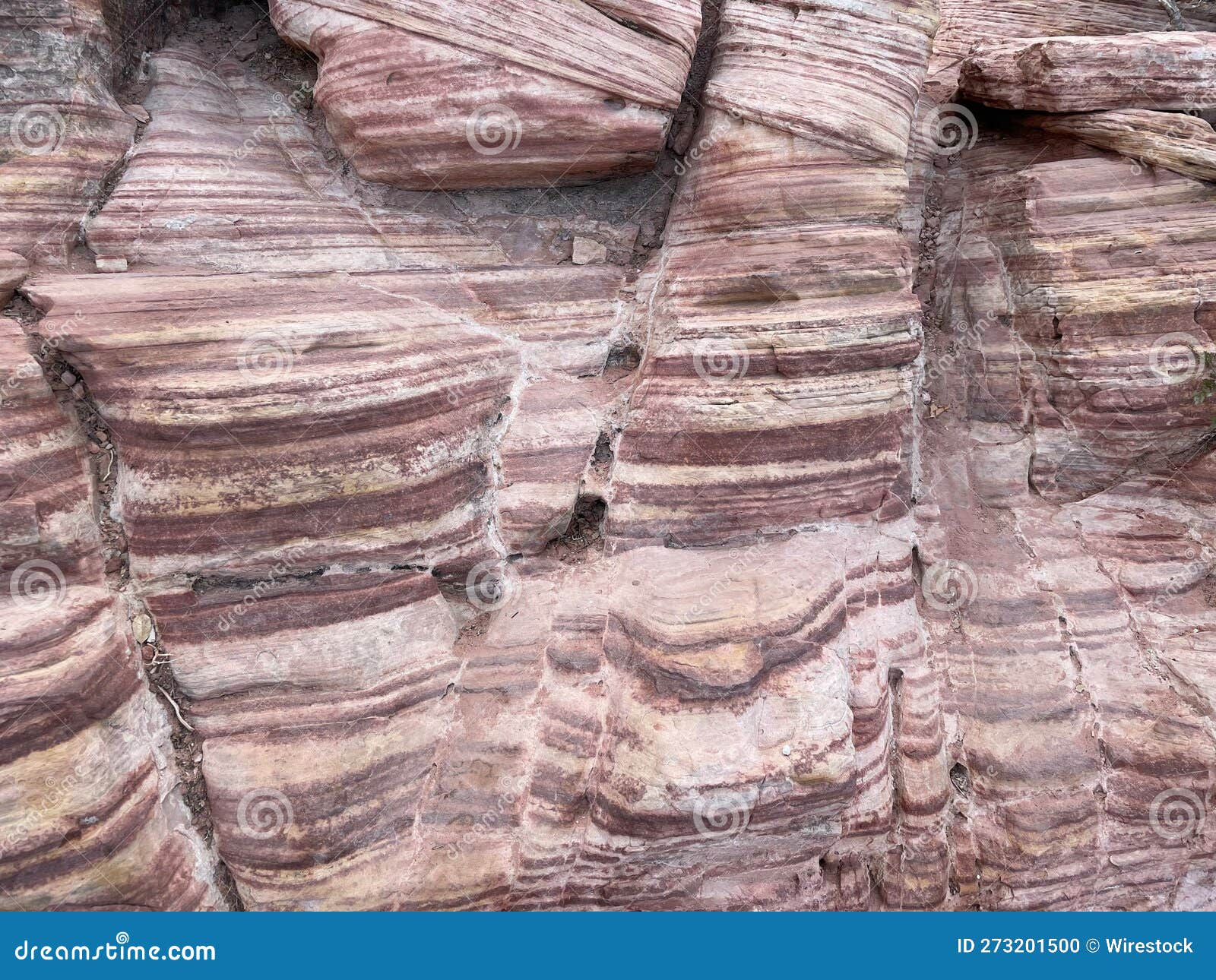 Large Rock with Visible Geological Layers. Stock Photo - Image of rock ...
