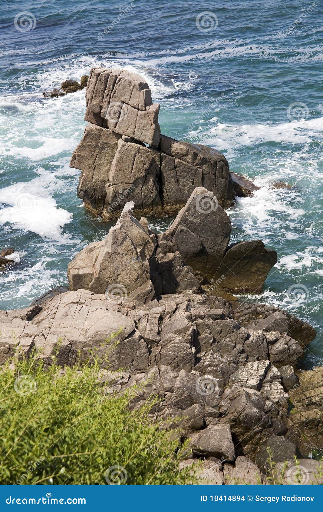 Large Rocks in the Black Sea Stock Photo - Image of travel, beach: 10414894
