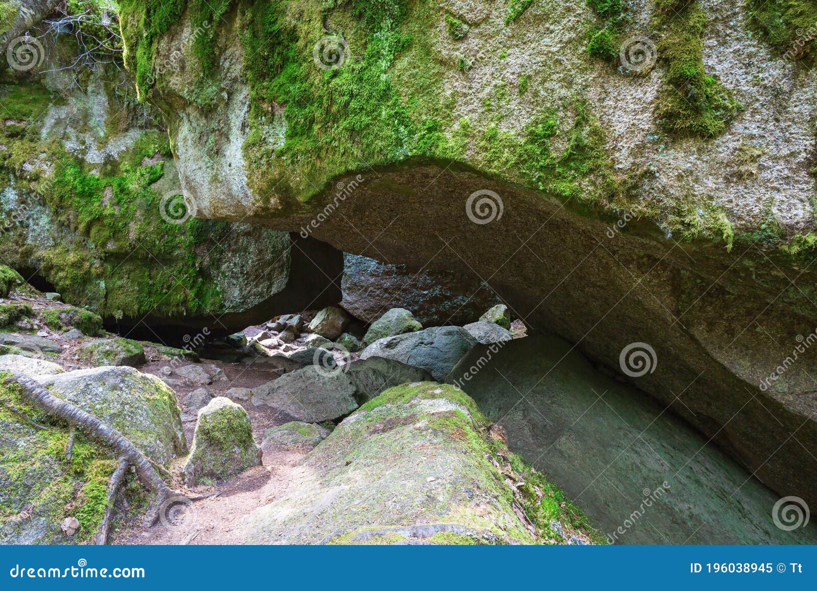 Large Rocks on a Hiking Trail Stock Image - Image of outdoor, block ...
