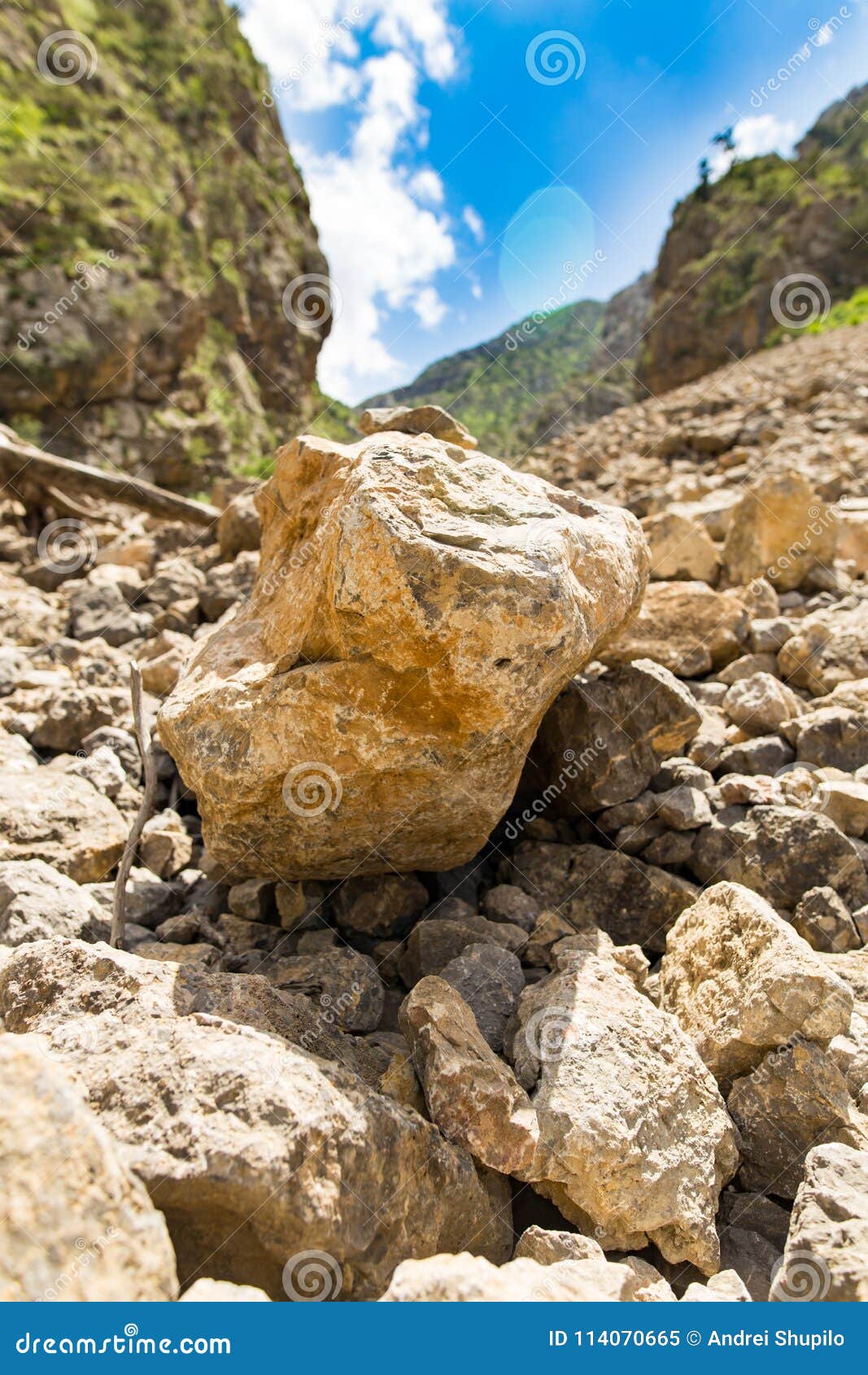 Large Rocks in the Mountains As a Background Stock Image - Image of ...